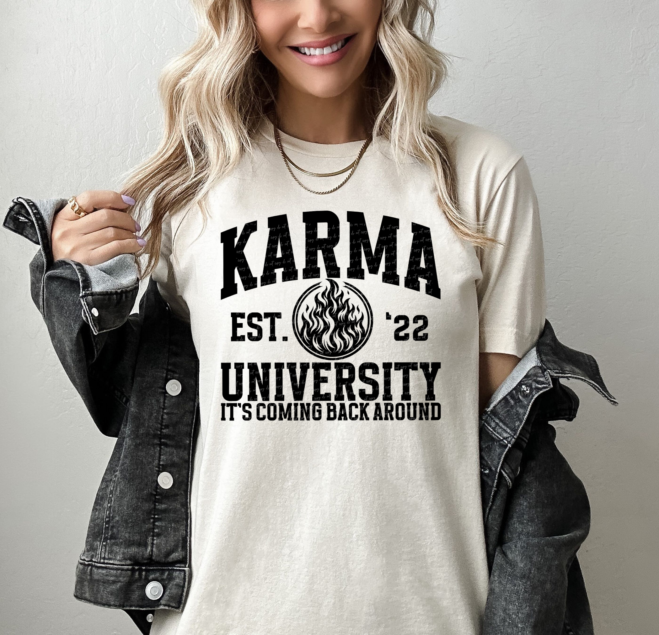 Karma University It's Coming Back Around 42574 DTF transfer – Mud ...