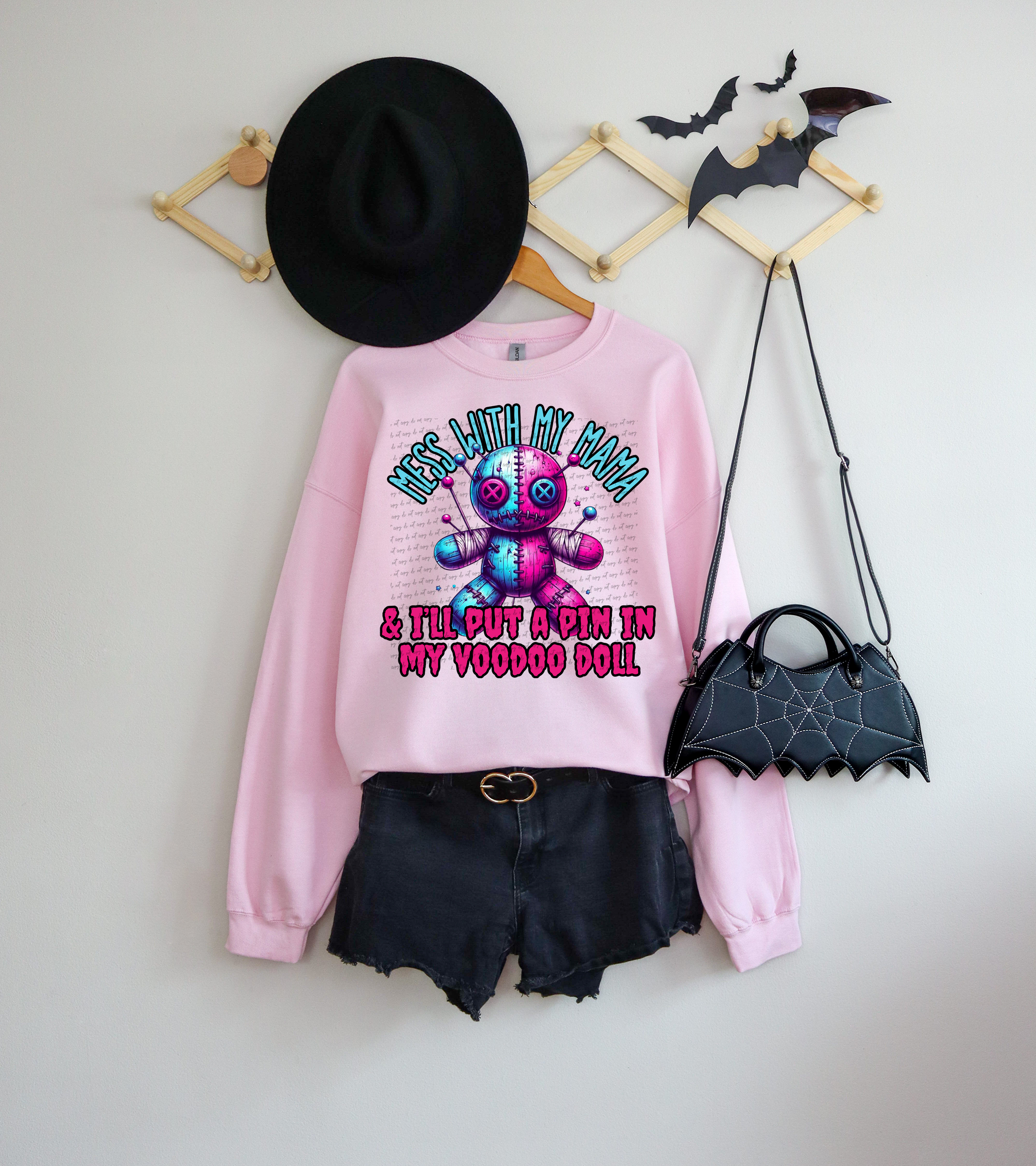 Mess With My Mama And I'll Put A Pin In My Voodoo Doll Girl 51475 DTF ...