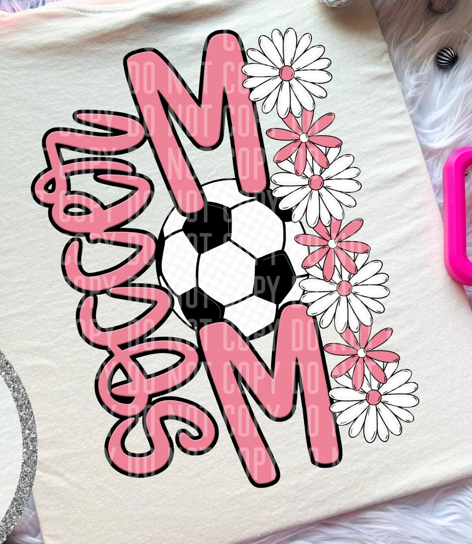 Soccer Mom Pink BACK (Caplinger) DTF transfer – Mud & Grace Transfers