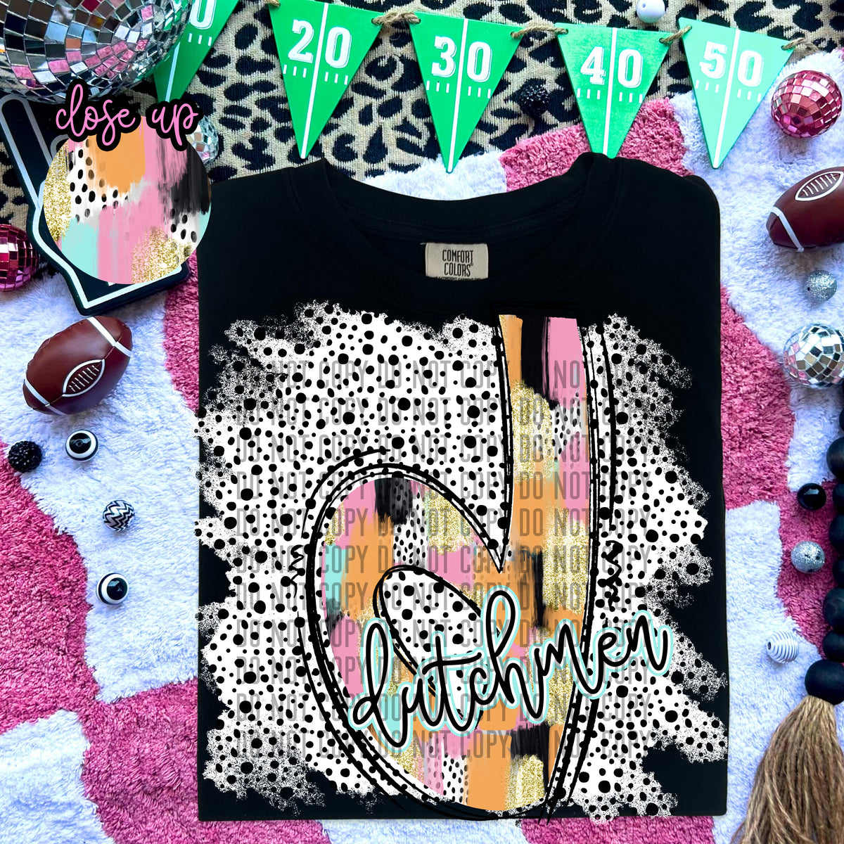 Pink Brushstroke Alpha Dutchmen 59090 DTF transfer – Mud & Grace Transfers