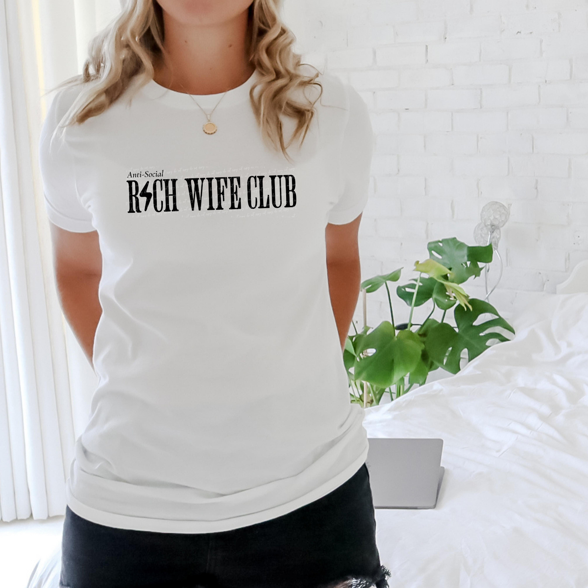 Anti-Social Rich Wife Club Typography 59974 DTF Transfer – Mud & Grace ...