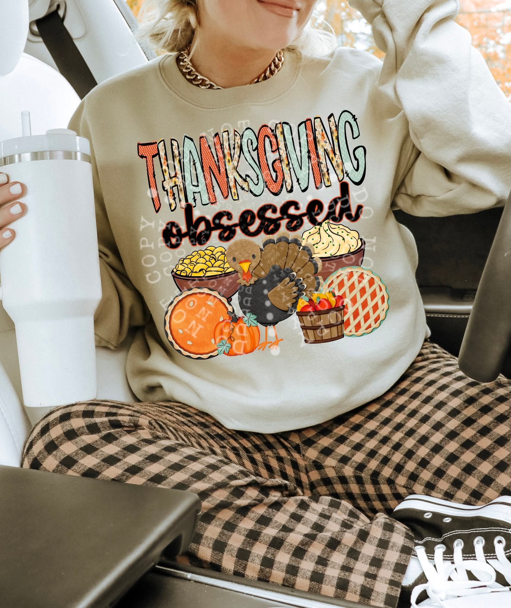 Thanksgiving obsessed DD Tuesday Deal DTF – Mud & Grace Transfers