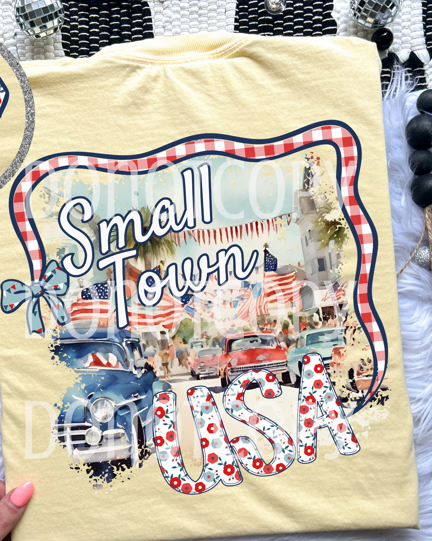 Small town USA BACK (CSG) DTF transfer – Mud & Grace Transfers