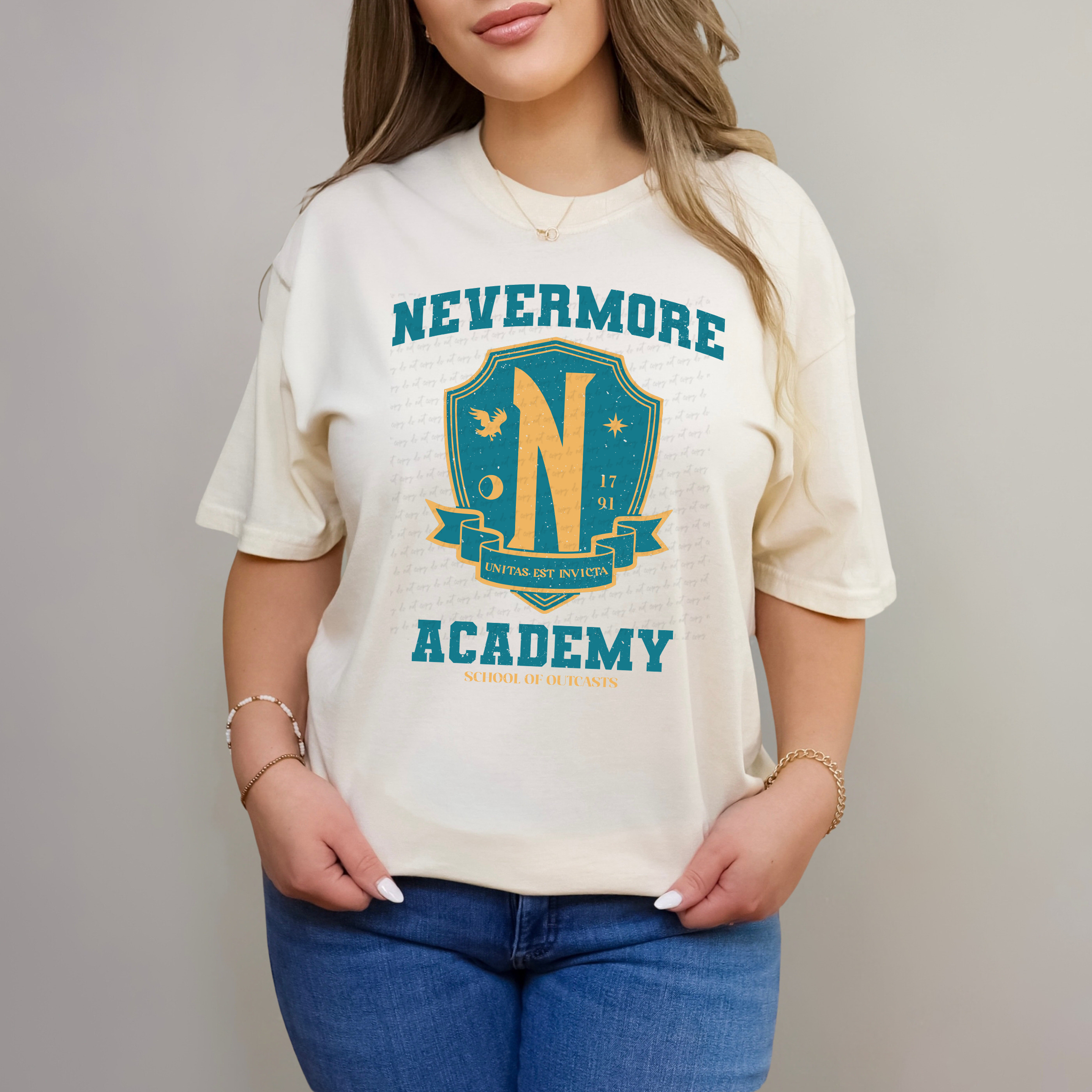 Wednesday Academy School Of Outcast 117095 DTF transfer – Mud & Grace ...