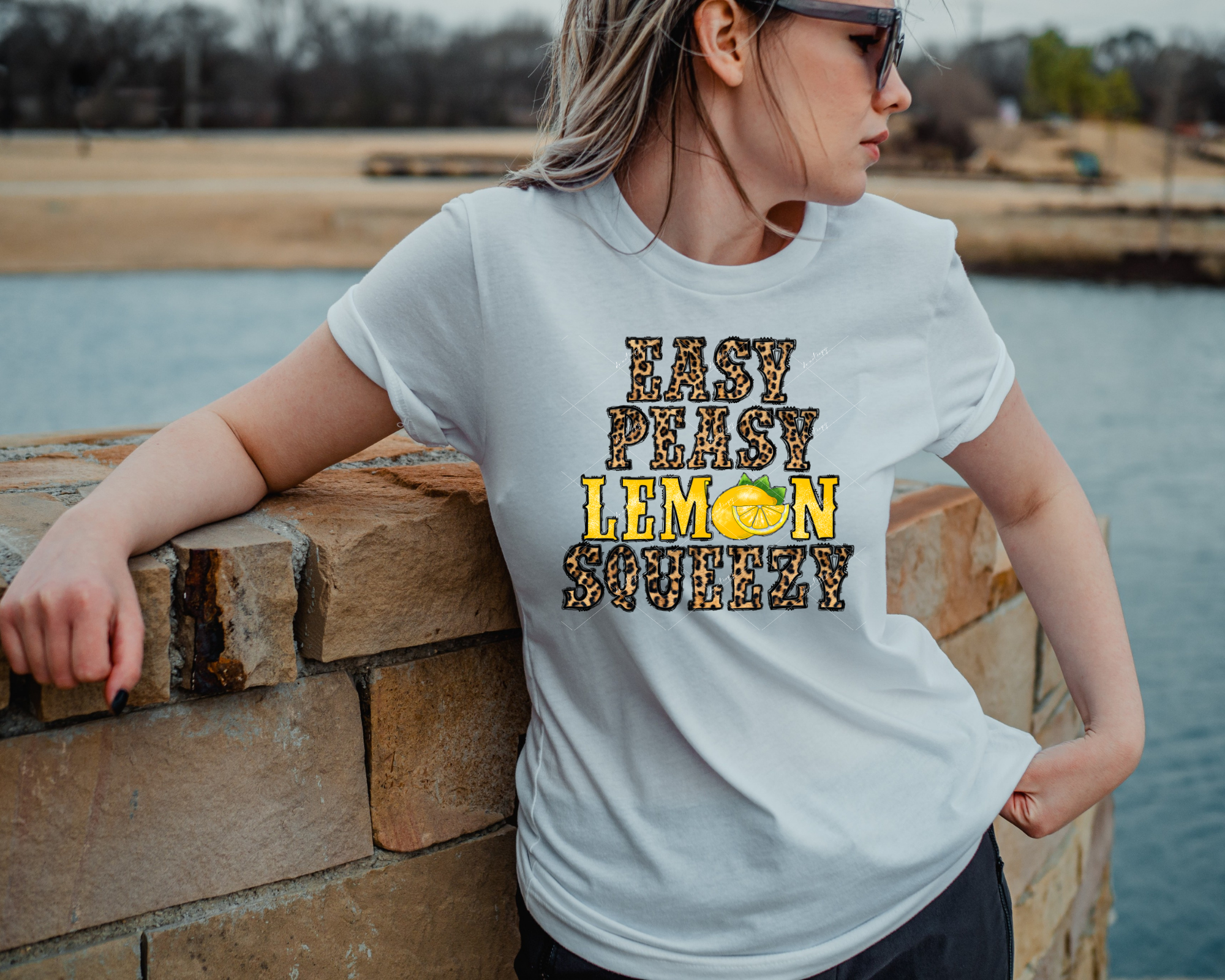 Easy Peasy Lemon Squeezy (lemon, western font with leopard print fill ...