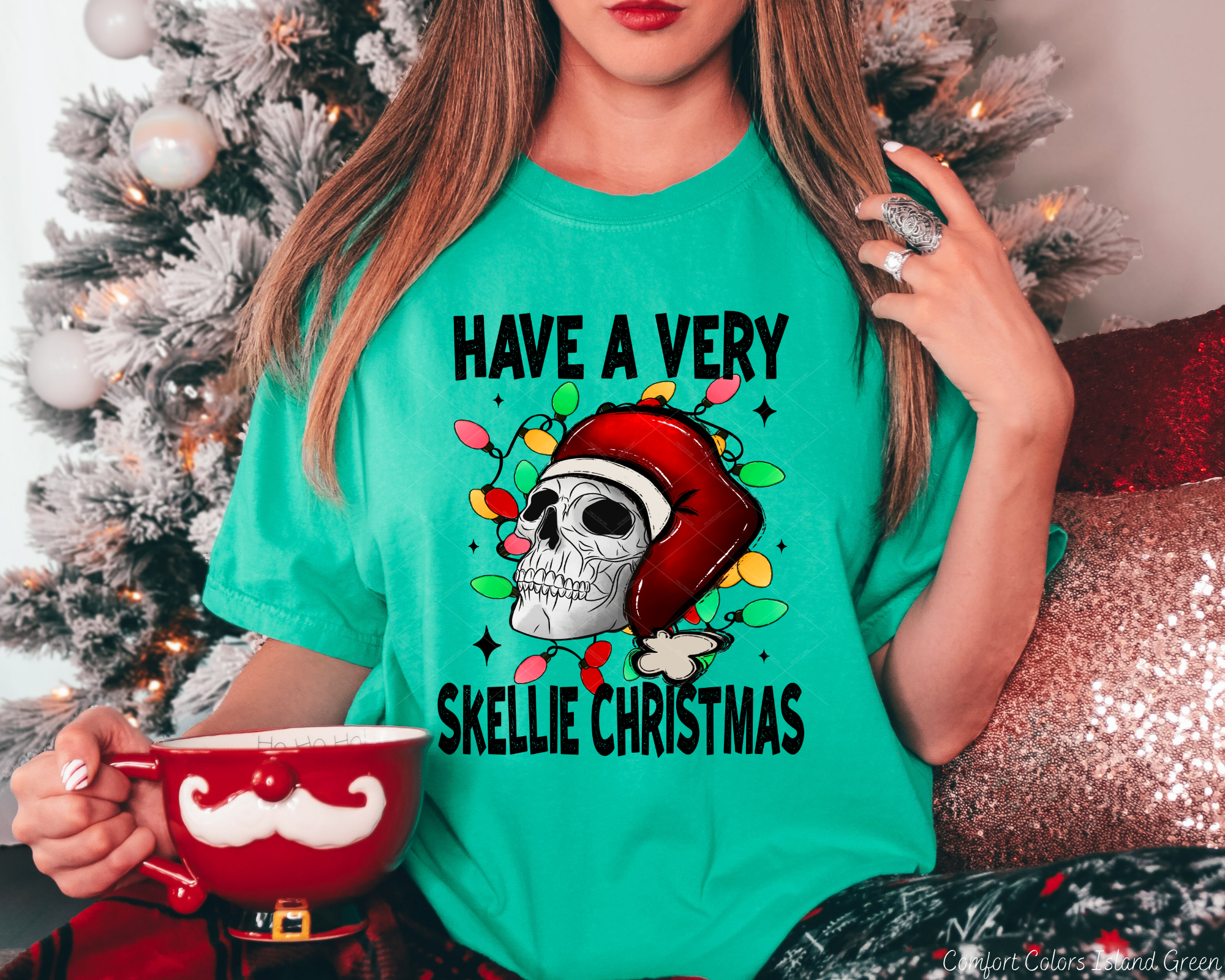 Have A Very Skellie Christmas Skeleton Christmas Lights (Black Font) 5 ...