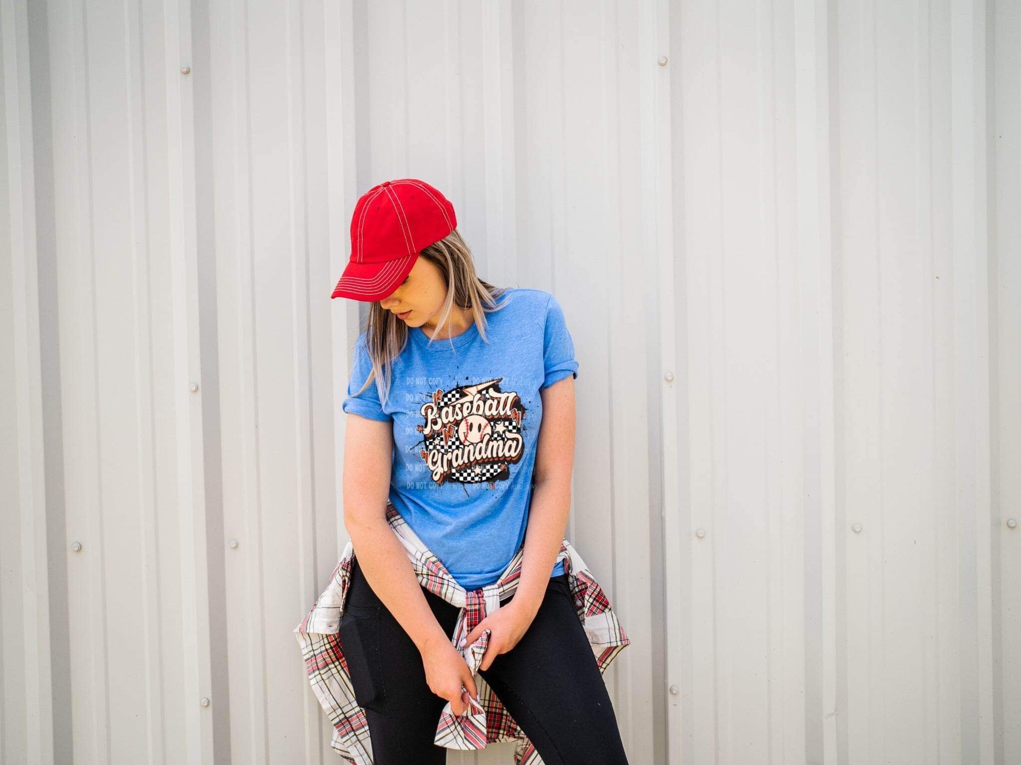Baseball Grandma Checkered DTF TRANSFER – Mud & Grace Transfers